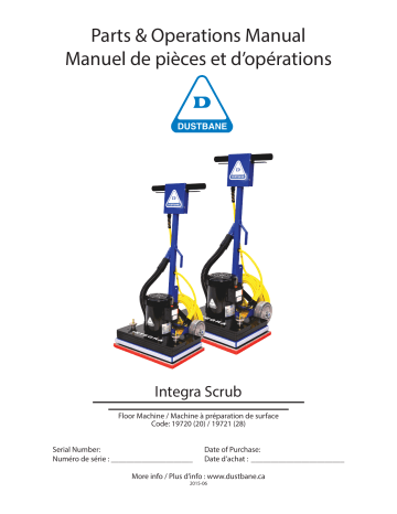 Dustbane Integra Scrub Operations Manual | Manualzz