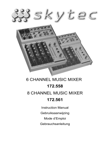 Skytec 8 channel mixer Owner Manual | Manualzz