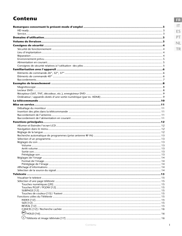 LCD TV Mode d'emploi | Manualzz