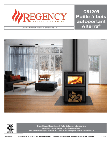 Regency CS1205 Wood Stove Installation Guide | Manualzz