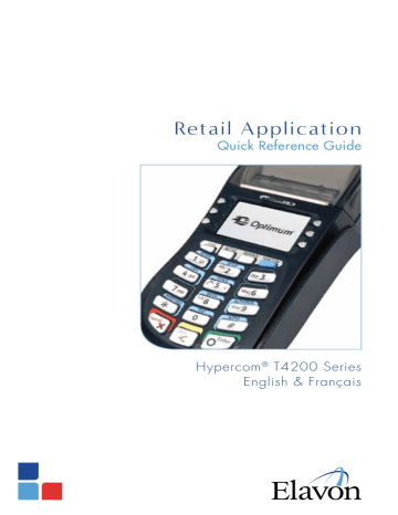 Hypercom T4200 Series Quick Reference Guide | Manualzz