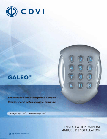 CDVI GALEO Installation manual | Manualzz