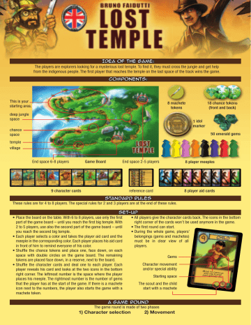 Lost Temple Game Instructions | Manualzz