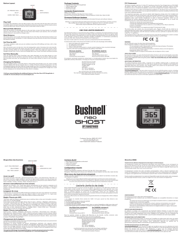 Bushnell Neo Ghost Quick Start Guide | Manualzz