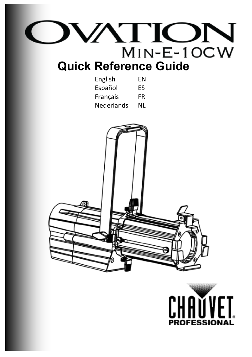 Chauvet Ovation Quick Reference Guide | Manualzz