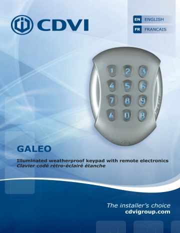 GALEO Keypad Installation Manual | Manualzz