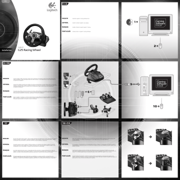Logitech G25 Racing Wheel Getting Started Guide | Manualzz