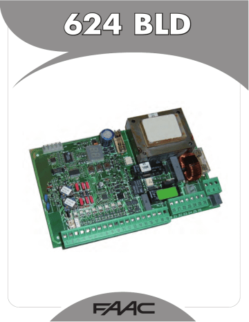 FAAC 624 BLD User's Manual | Manualzz