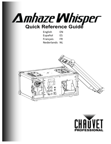 Chauvet Professional Amhaze Whisper Quick Reference Manual | Manualzz