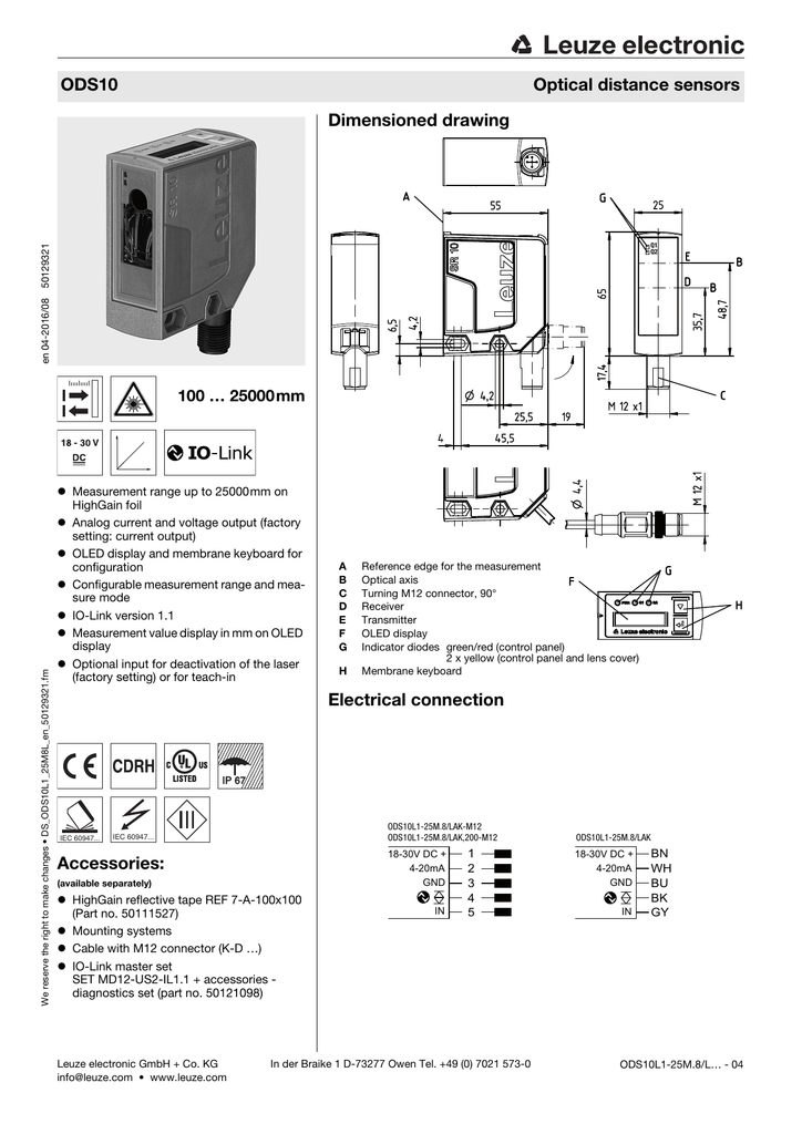 Certificate - Leuze electronic