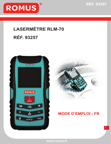 Laser Distance Meter RLM 70 User Manual | Manualzz