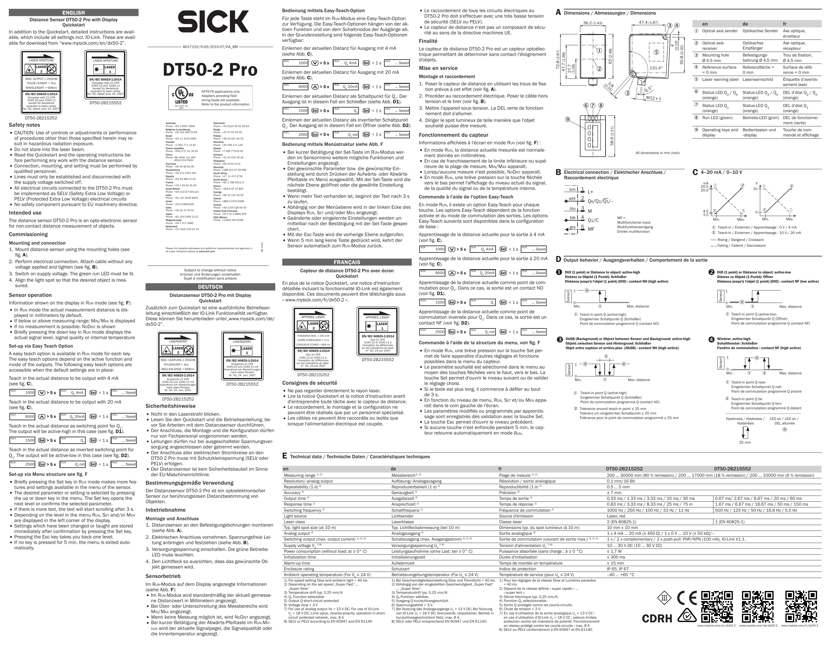 SICK Dx50-2 Pro User manual | Manualzz