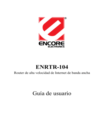 Router de banda ancha ENRTR 104 Guía de usuario | Manualzz