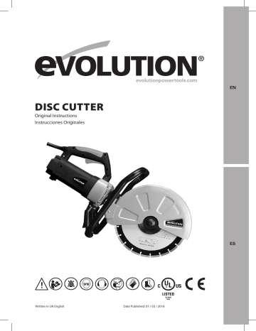 Evolution Disc Cutter User Manual | Manualzz
