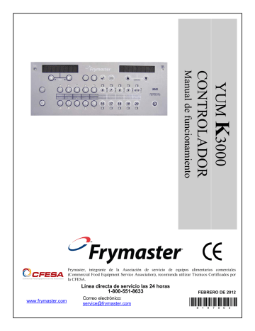 Frymaster YUM K3000 Controller Instrucciones de operación | Manualzz