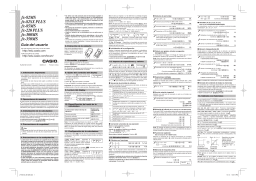 Casio fx-82MS - Manual de usuario, Manual, El manual del propietario