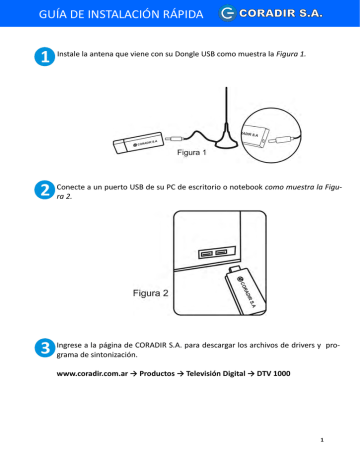 CORADIR DTV 1000 Manual de usuario | Manualzz