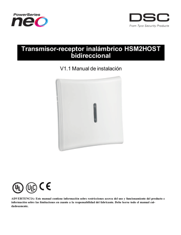 DSC Power Neo Serie Installation manual | Manualzz