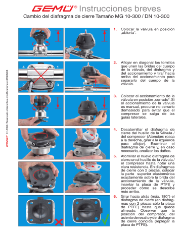 Gemu Code 14 EPDM diaphragm Manual de usuario | Manualzz