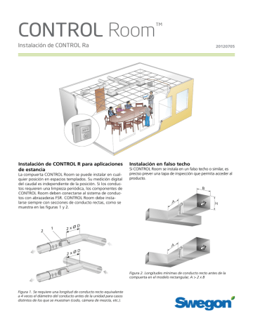 Swegon CONTROL Room Instrucciones de operación | Manualzz