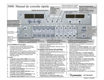 Frymaster 3000 Guia de referencia | Manualzz