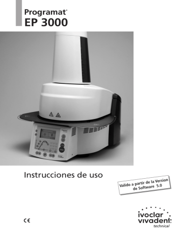 Ivoclar Vivadent Programat EP 3000 Instrucciones de operación | Manualzz