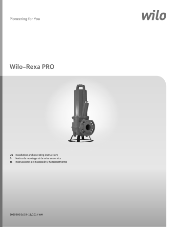 Wilo Rexa PRO Serie Installation and Operating Instructions | Manualzz