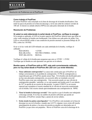 Solución de problemas PosiFlow | Manualzz