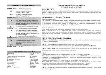 Medva EA2-433Mhz Instrucciones de operación | Manualzz
