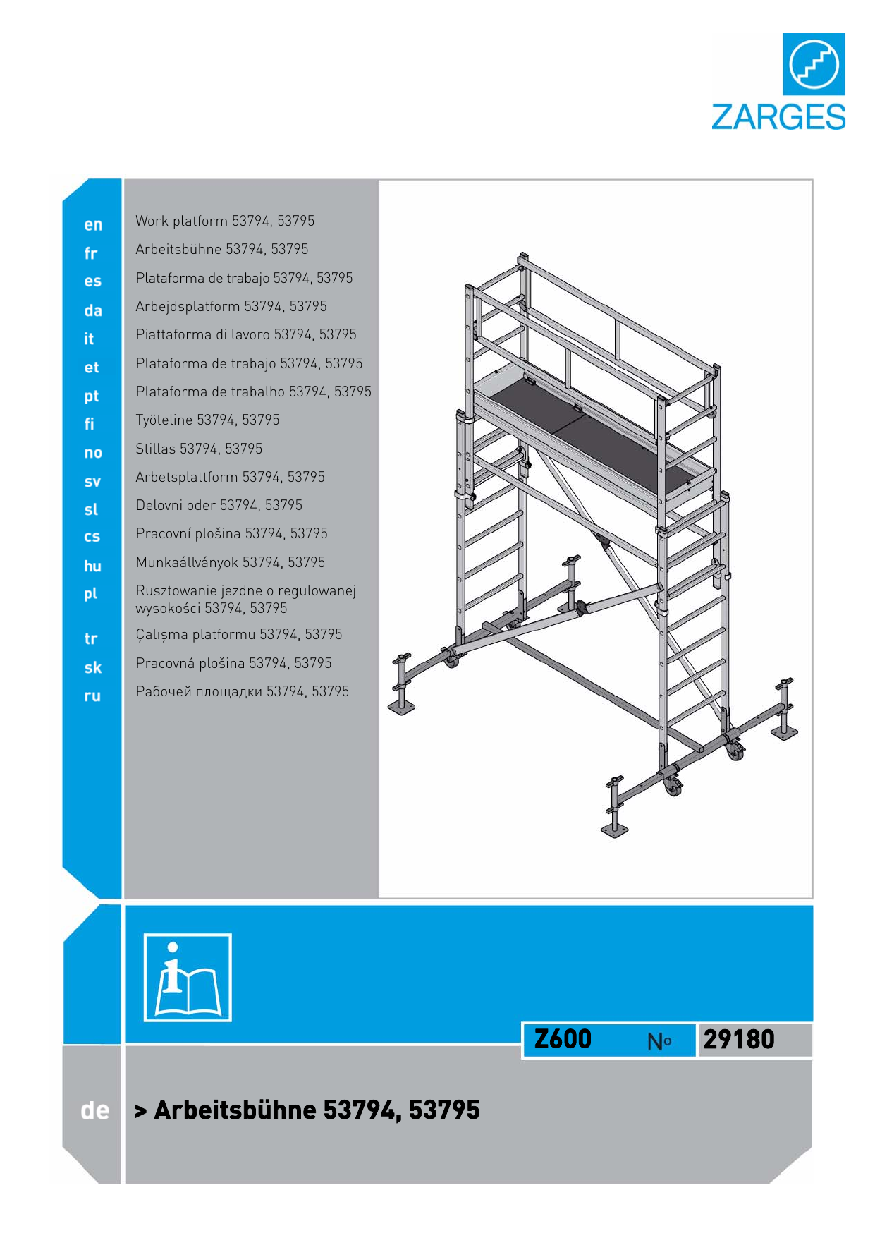 ZARGES Z600 User's Manual | Manualzz