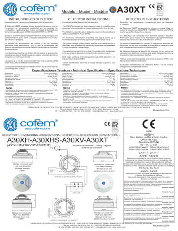 Cofem A30X A30XT, A30XH, A30XHS, A30XV - Instruction Manual | Manualzz