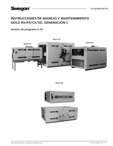 Manual de instrucciones GOLD RX, GOLD PX, GOLD CX, GOLD SD | Manualzz