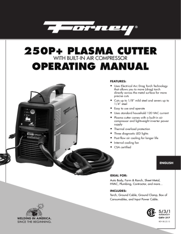 Forney 700P Operating Manual | Manualzz