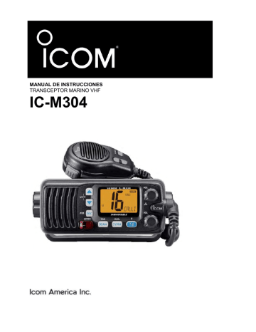 ICOM IC-M304 Manual de usuario | Manualzz