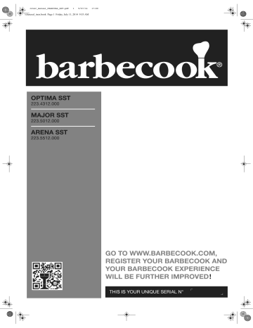 Barbecook Arena SST Charcoal barbecue Owner Manual | Manualzz