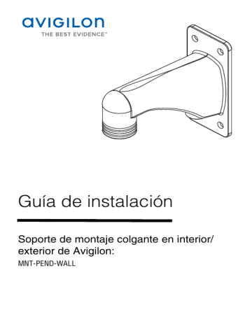 Avigilon H3 Camera Pendant Wall Mount Guía de instalación | Manualzz