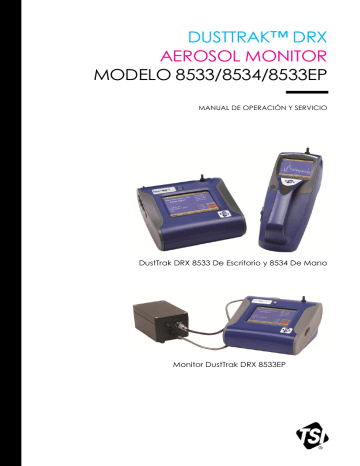 tsi 8534 DustTrak™ DRX Aerosol Monitor El manual del propietario | Manualzz