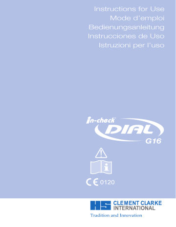Haag-Streit In-Check DIAL G16 Instructions for use | Manualzz