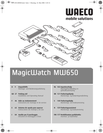 Waeco MagicWatch MW650 Installation and Operating manual | Manualzz