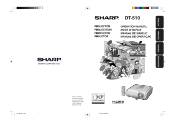 Manual de operación SHARP DT-510 | Manualzz