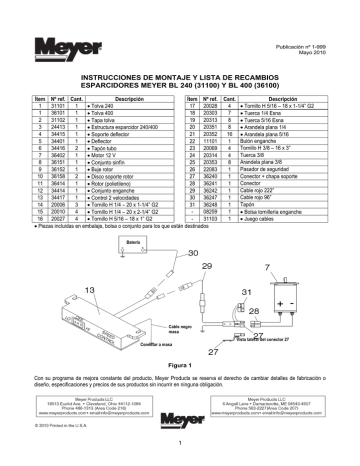 Meyer BL 400 Manual de usuario | Manualzz