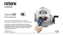 rotork IQTM - Installation and Maintenance Instructions, Manual ...