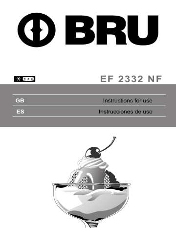 BRU fridge-freezer EF 2332 NF Instructions | Manualzz