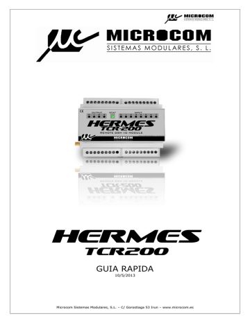 Microcom HERMES TCR-200 Quick guide | Manualzz