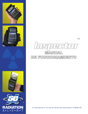 Radiation Alert Inspector Instrucciones de operación | Manualzz