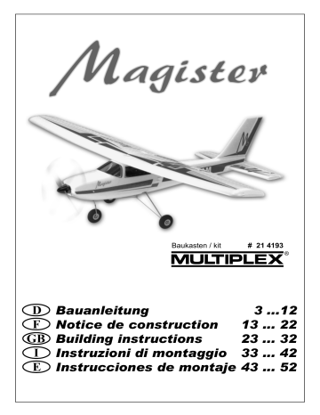 MULTIPLEX Magister Owner's Manual | Manualzz