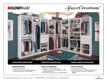 ClosetMaid Corner Hang Rod Installation Instructions | Manualzz