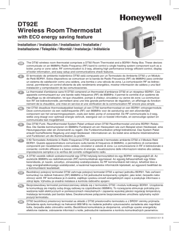 Honeywell DT92E Bedienungsanleitung | Manualzz