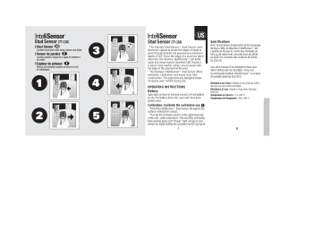 Stanley 77-110 IntelliSensor Instructions | Manualzz