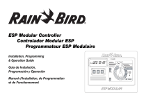 Rain Bird ESP-Modular, ESP MODULAR, Modular ESP Operating instructions ...